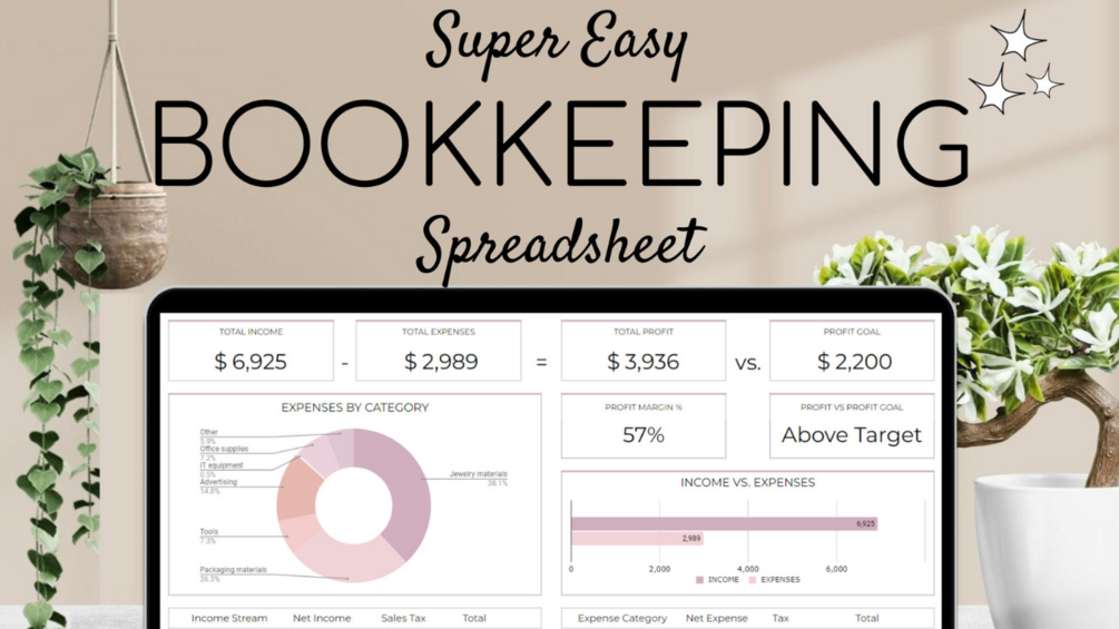 Bookkeeping Template: Small Business Finance Tracker