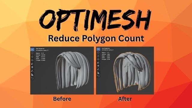 OptiMesh Blender Add-On | Reduce Polygon Count