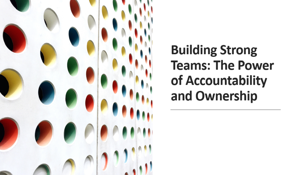 Building Strong Teams: The Power of Accountability and Ownership
