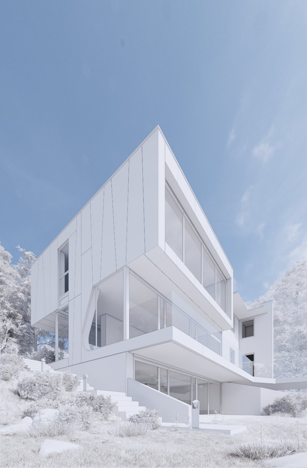 Sketchup Enscape Exterior Realistic Rendering - Daylight