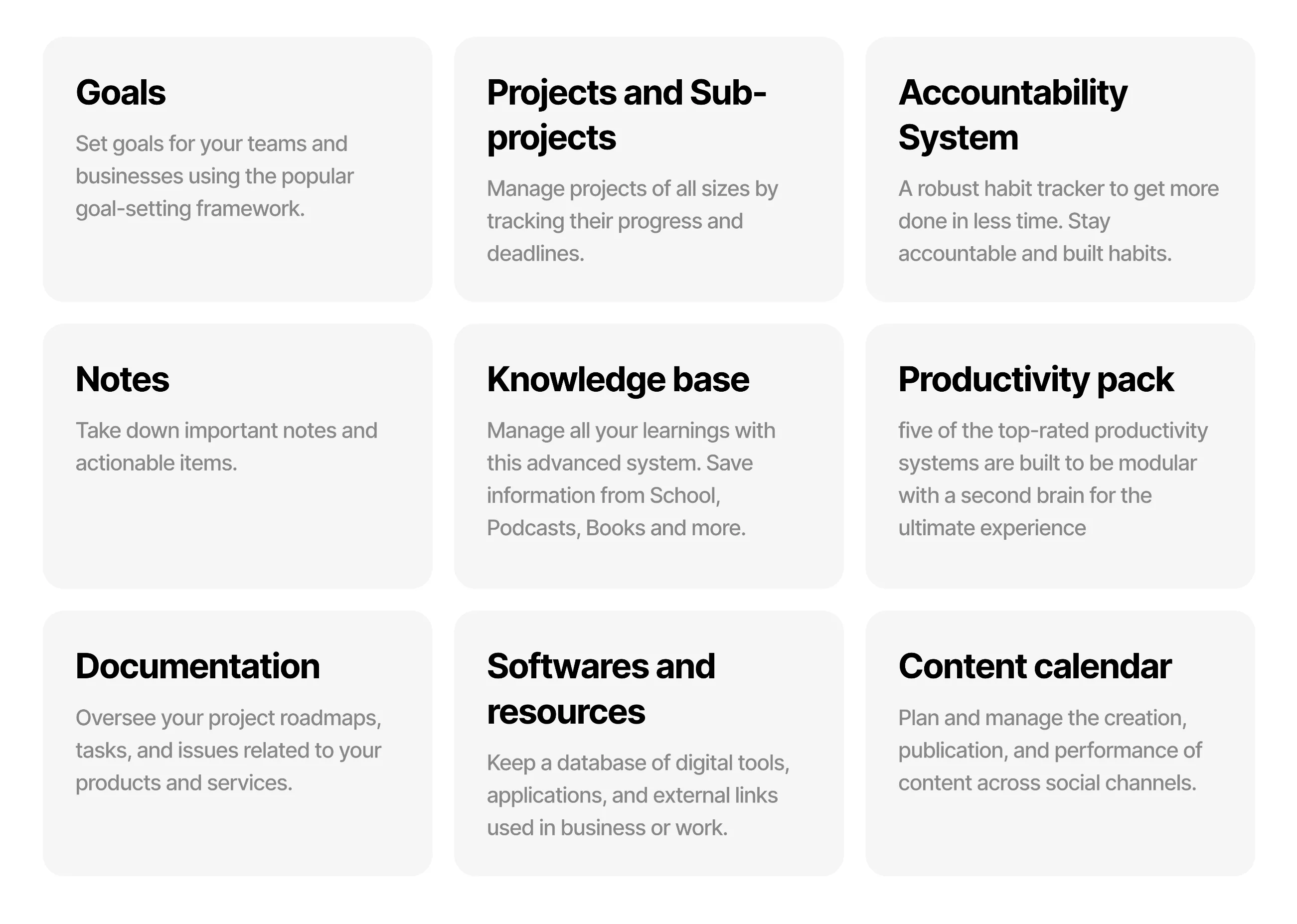 Full Productivity Package + Second Brain