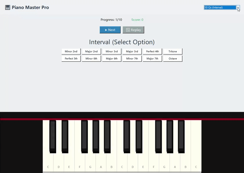 Piano Master Pro: Ear Training App (Python Source Included)
