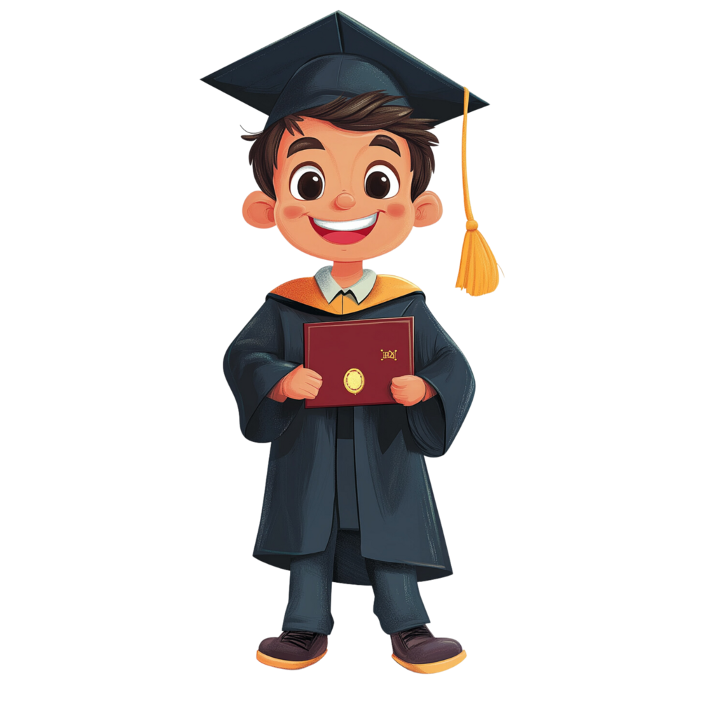 Adorable Boy Graduation Clipart