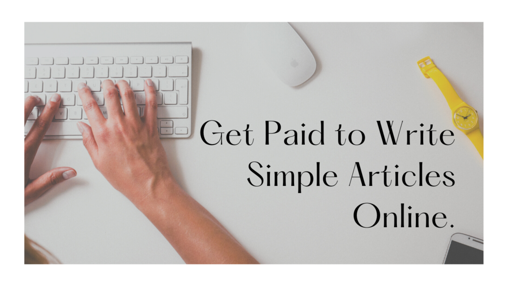 Making Money Online By Writing Simple Articles