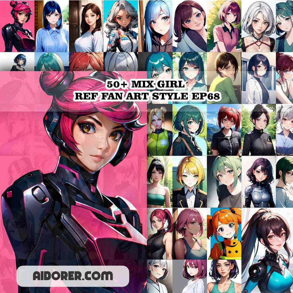 50+ MIX GIRL REF FAN ART STYLE EP68