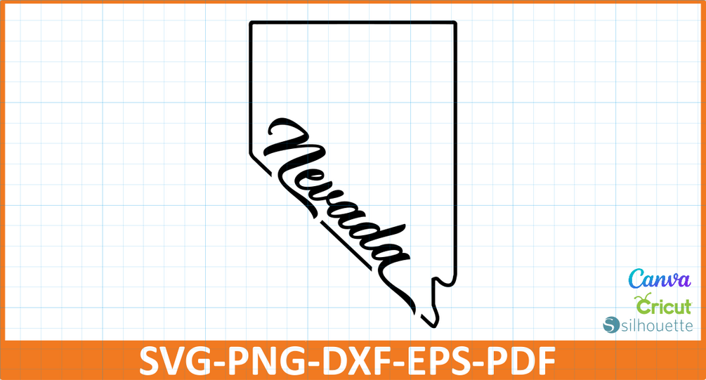 Nevada State SvG,PnG,DxF,EpS,PdF file,Ready for Canva,Cricut,Silhouette ...