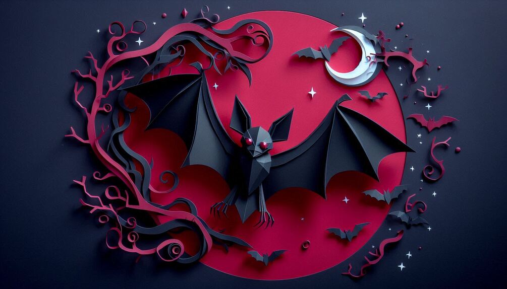 🦇 "Whimsical Shadows: Dive into the World of Papercraft Vampire Bats 🖤 ️"