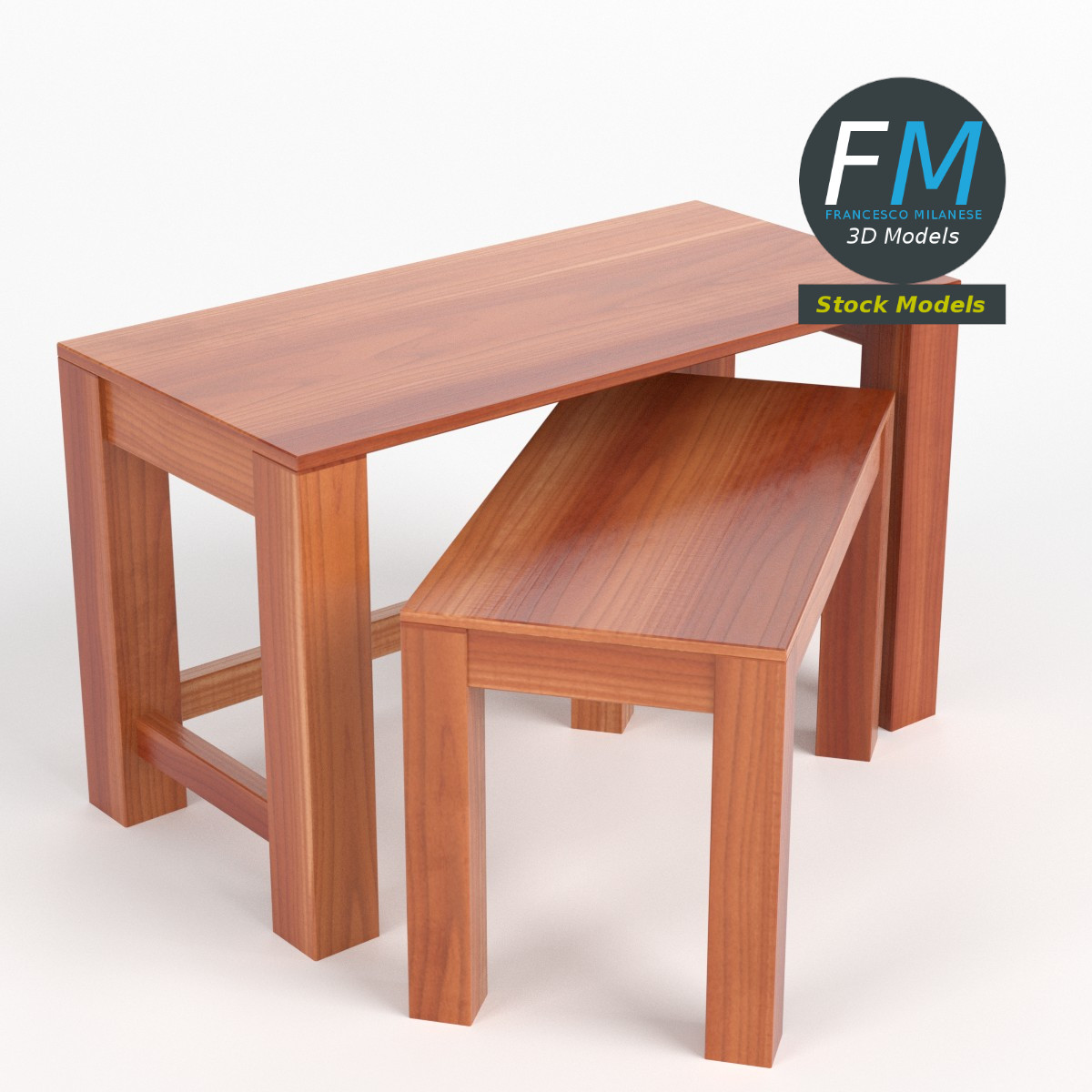 3D MODEL - Small side tables