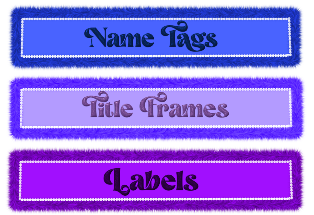 Y2K Furry Pearl Frames