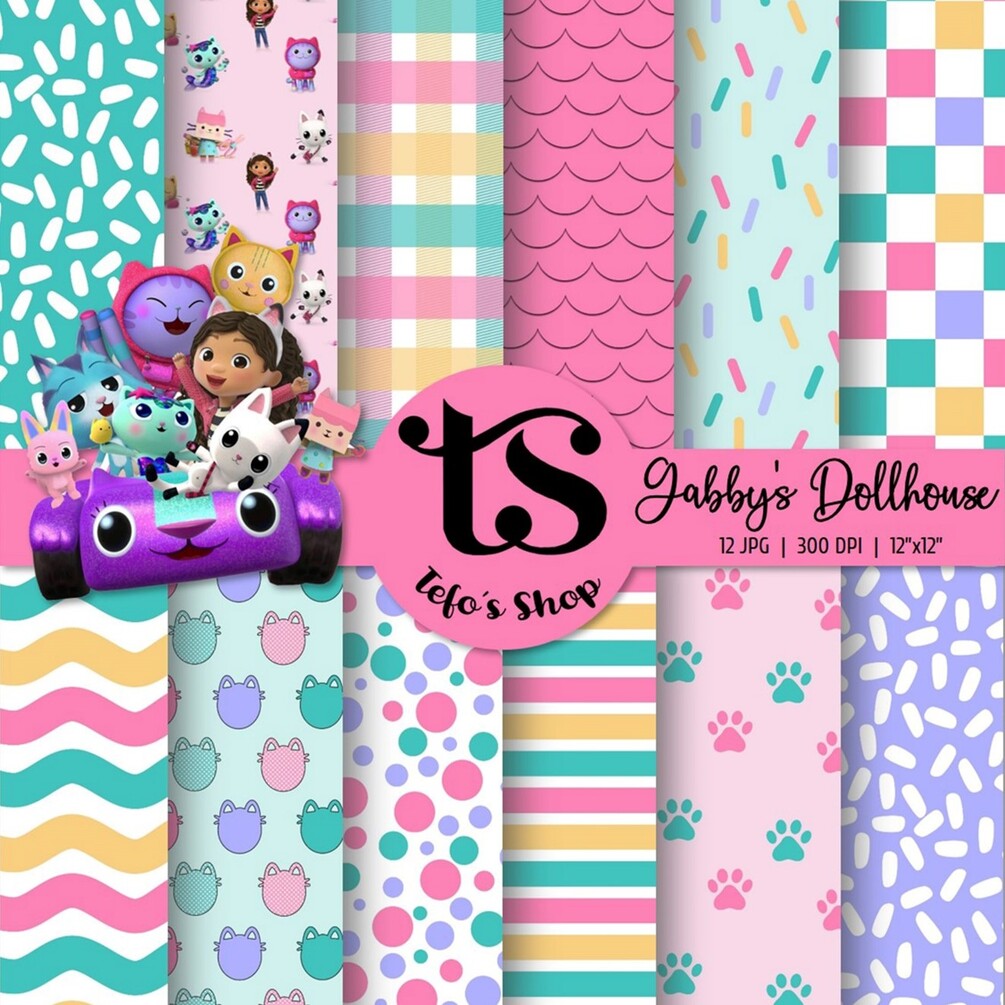 Gabby´s Dolhouse | La casa de muñecas de Gabby | Papeles digitales ...