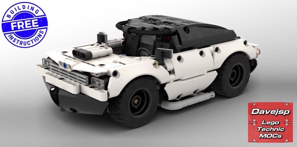 Lego Technic RC Compact Muscle Car MOC - FREE building instructions