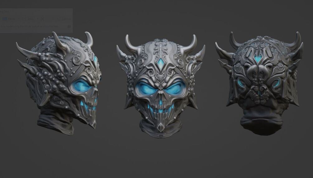 Lich King Helmet – Helm of Domination 3D Printable STL