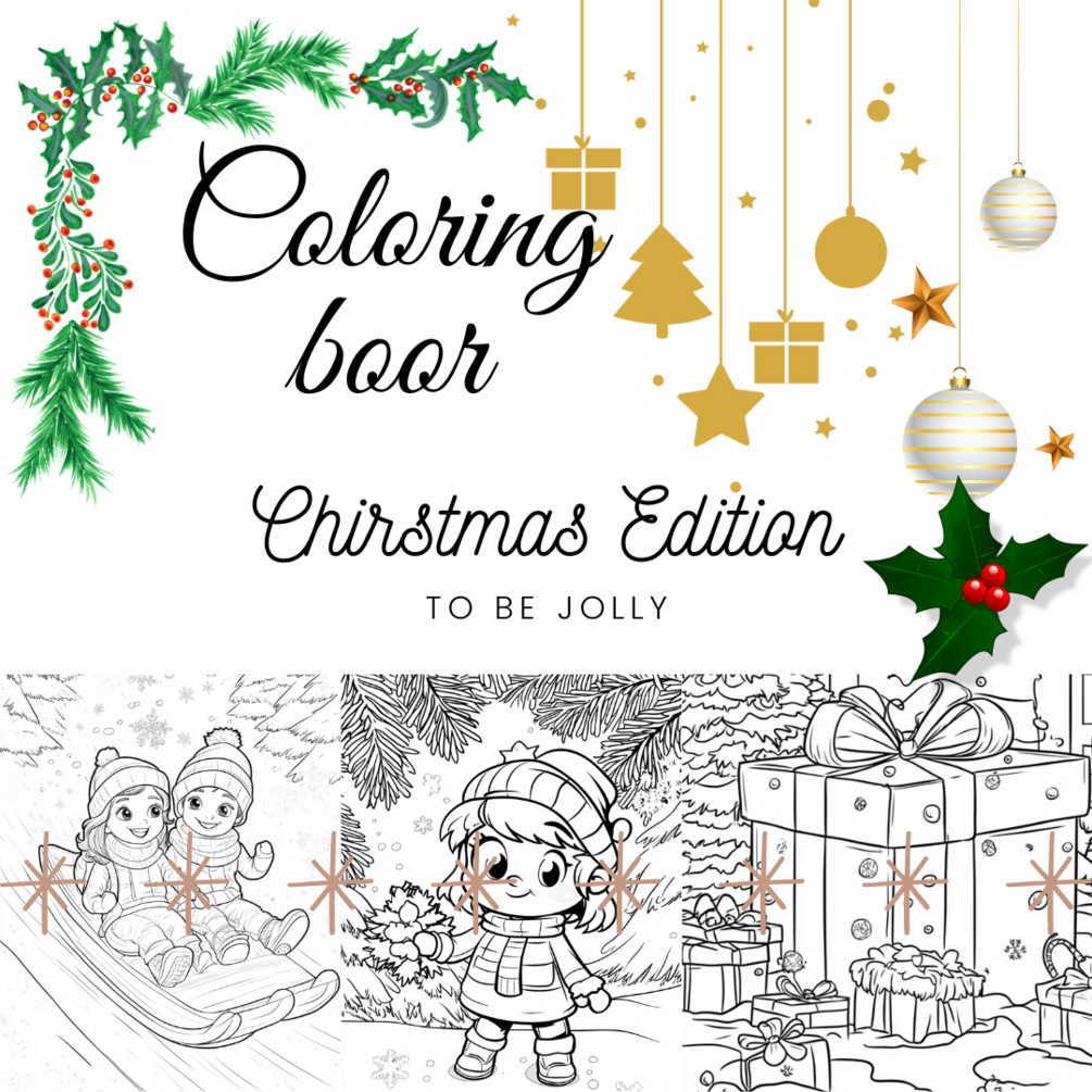 14 pages of Coloring! Christmas Magic: A Festive Coloring Book for ...