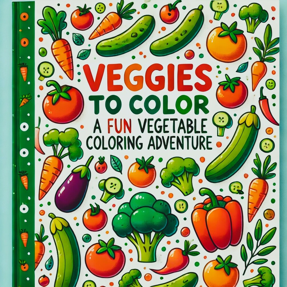 Veggies to Color A Fun and Educational Coloring Adventure for Kids!1