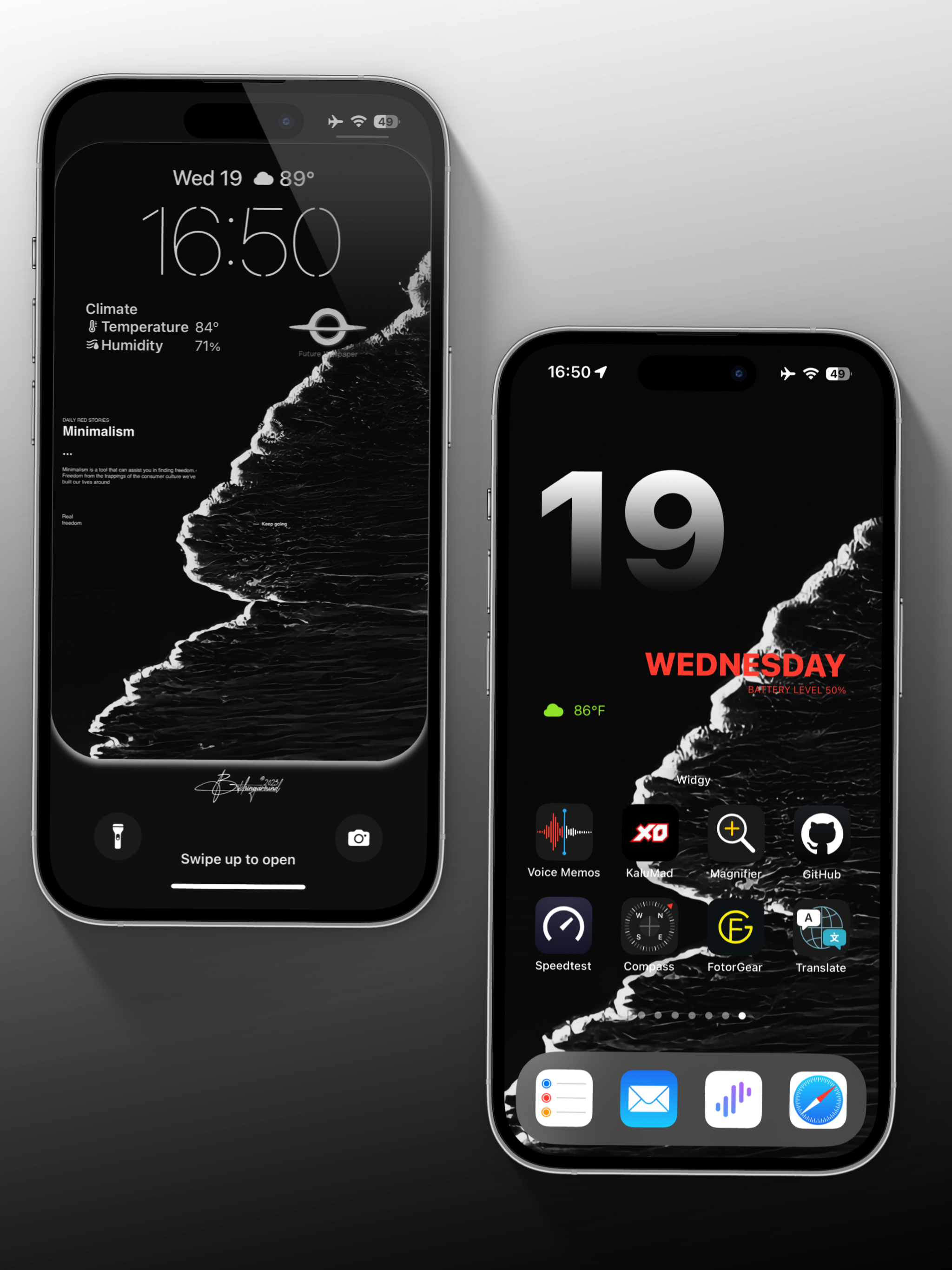 Simple 4k hd future wallpaper for iPhone phone widget