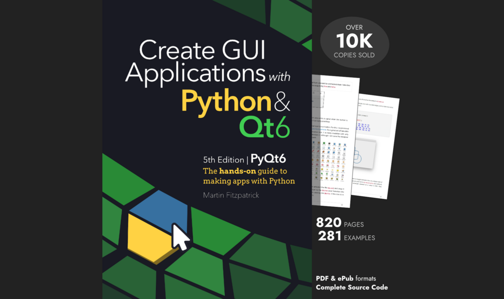 Create GUI Applications With Python Qt PyQt6 Edition