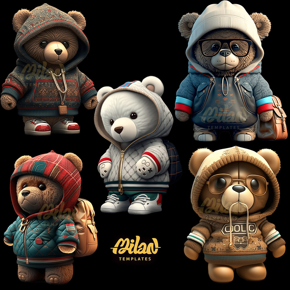 Bear Tedd - Fashion + Tumbler + mug + PNG