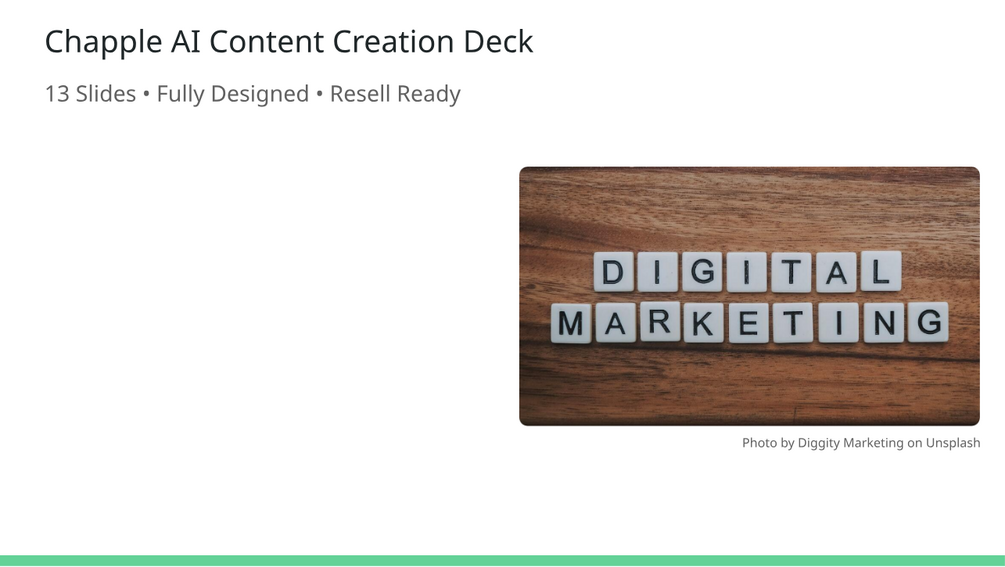 🎨 Mastering Content Creation with Chapple AI – Complete Presentation Deck