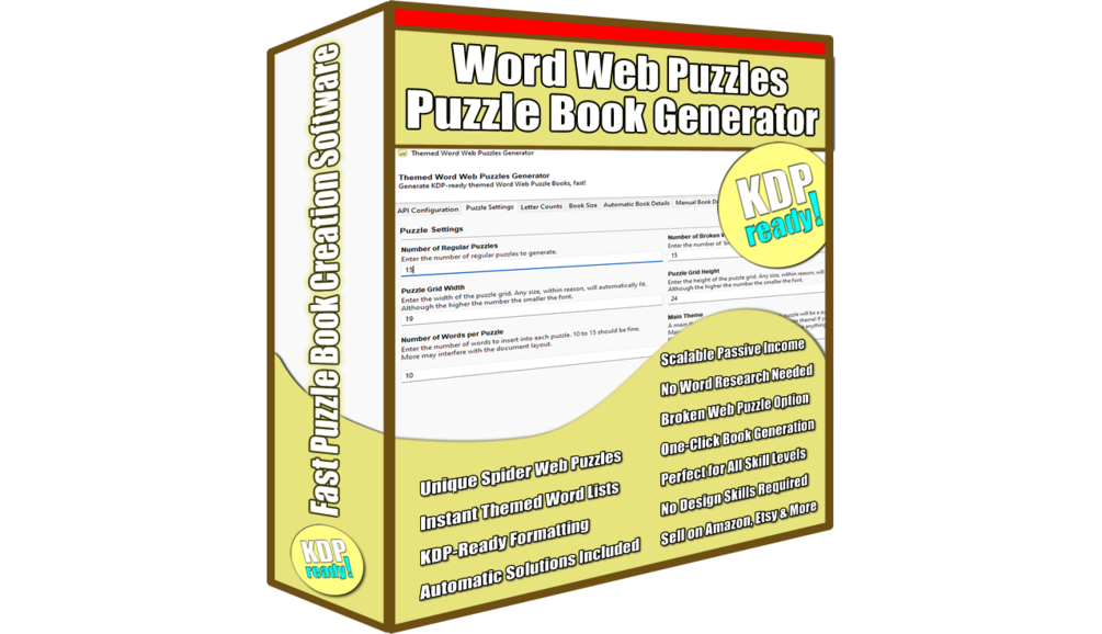 Word Web Puzzles Puzzle Book Generator
