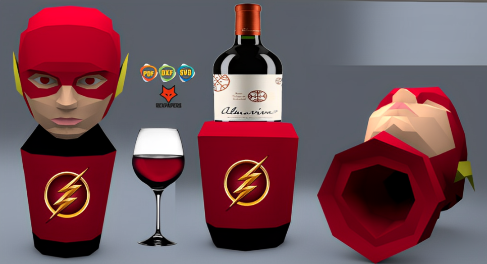 FLASH WINE BOX PAPERCRAFT