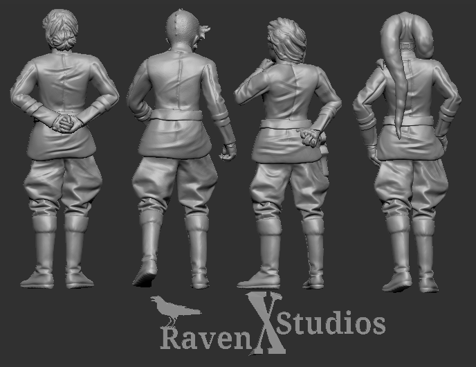 NPC Female Grand Republic Navy bundle Legion Scale