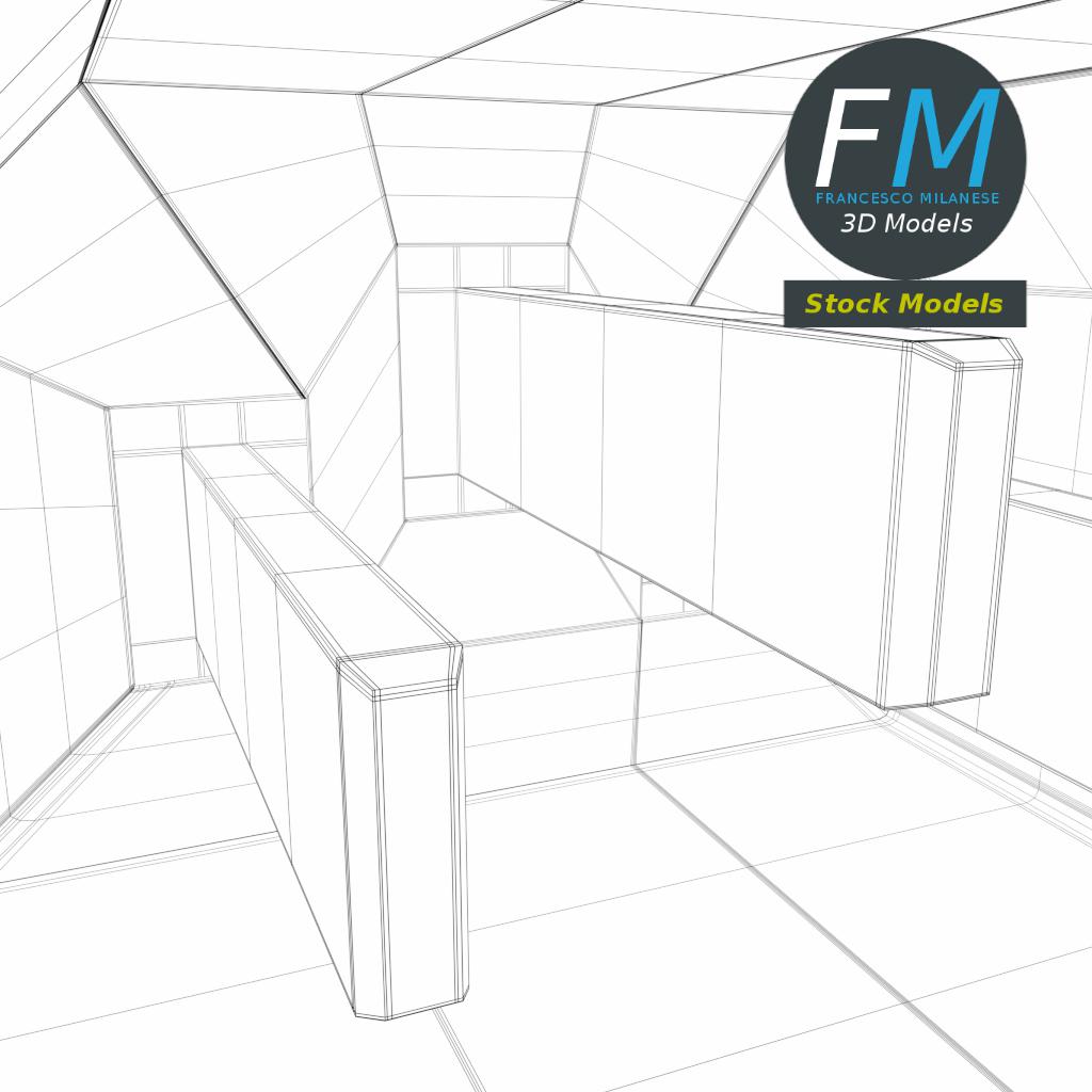 3D MODEL - Power input socket
