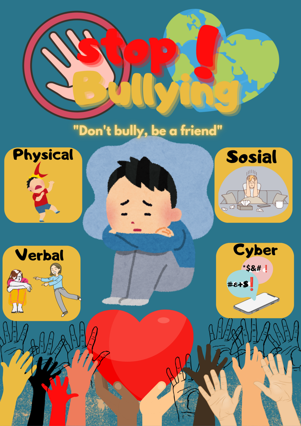 Shield Against Bullying Poster