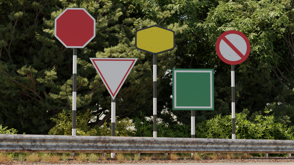 Geometry Road Sign