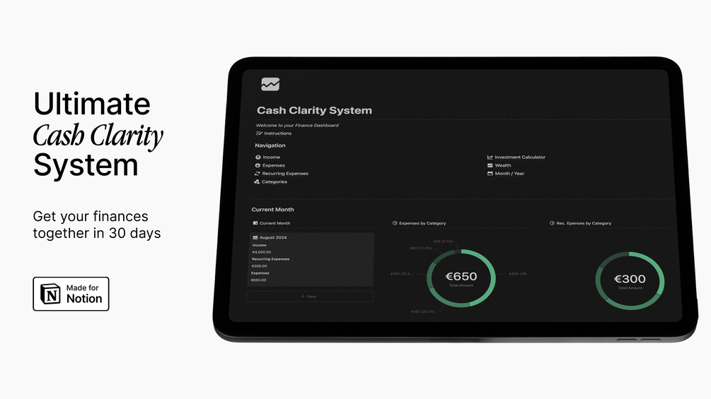 Ultimate Cash Clarity System - Get your finances together in 30 days