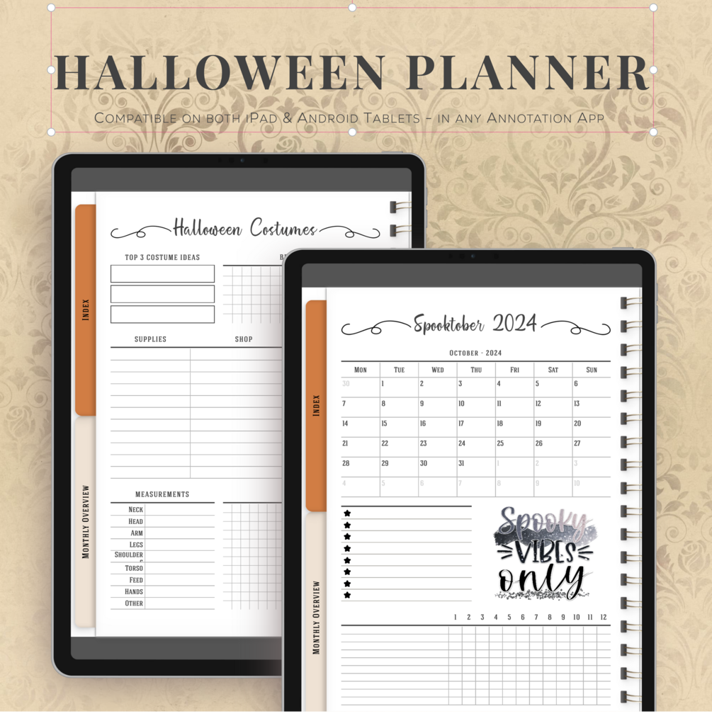 Halloween-Themed Daily Planner | Spooky October Printable for GoodNotes ...