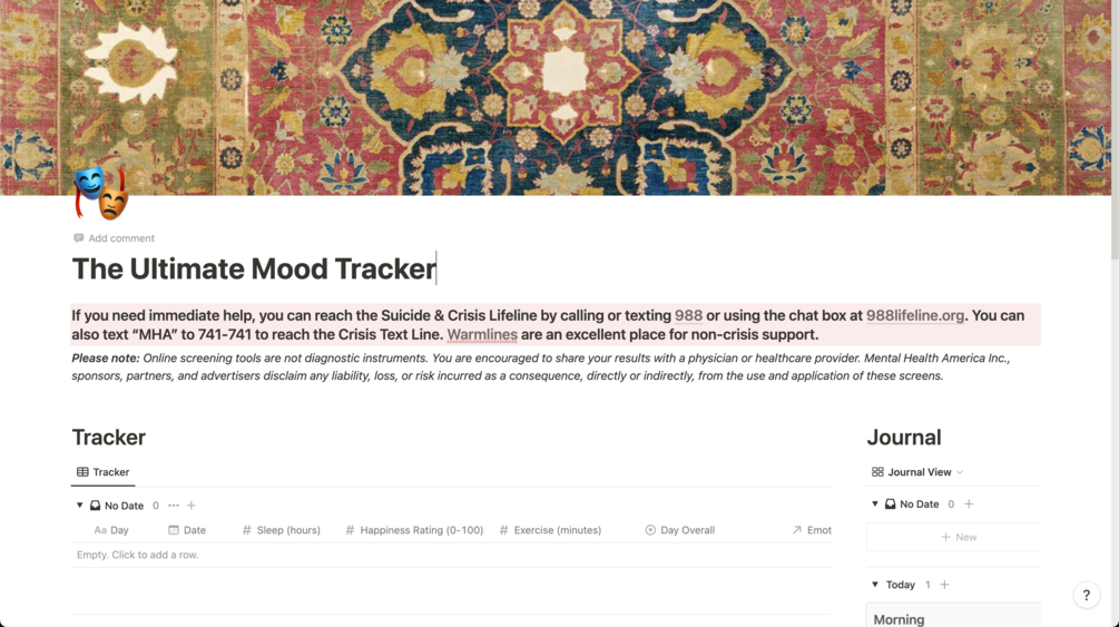 The Ultimate Mood Tracker