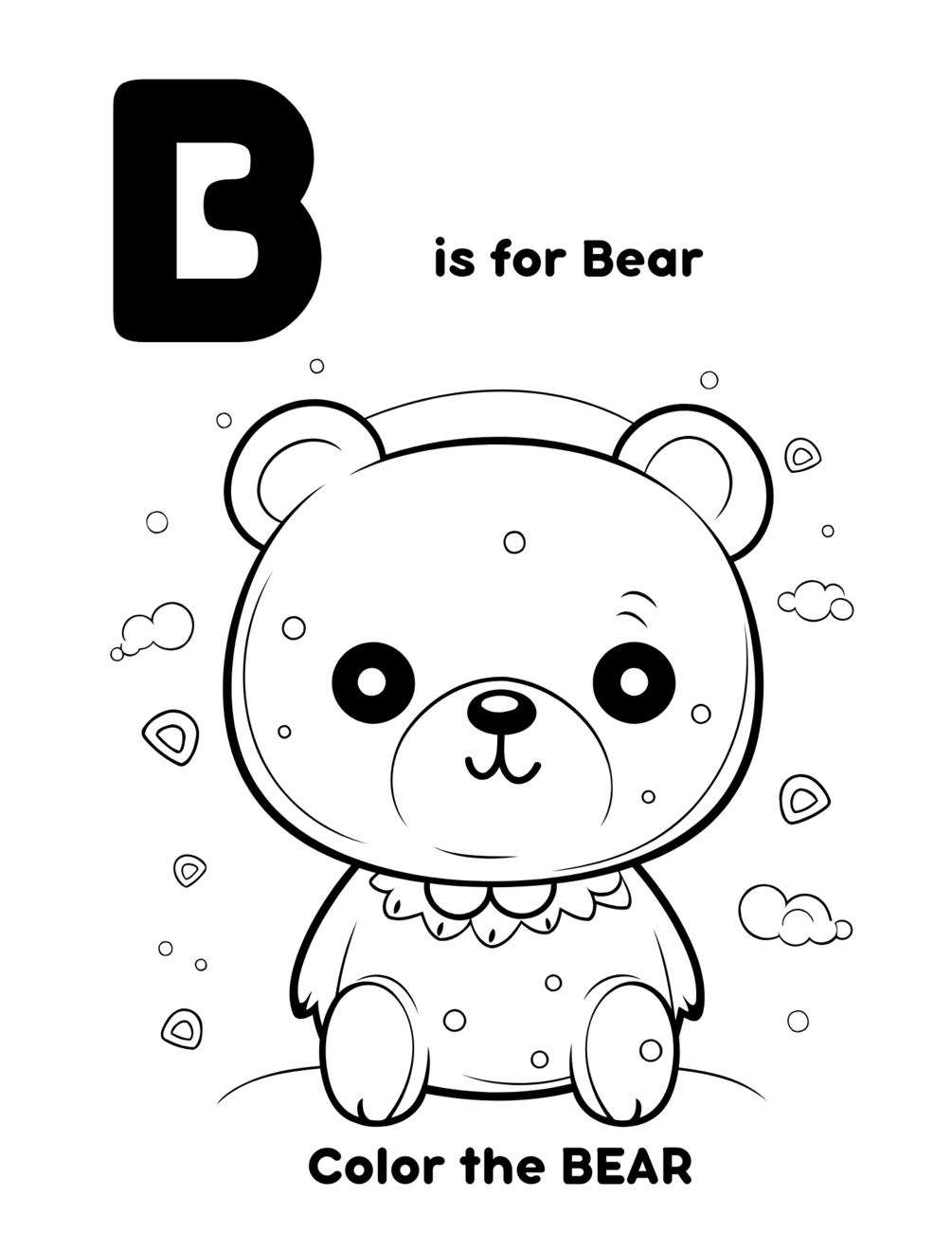 Color the Alphabet – A to Z Printable Coloring Book