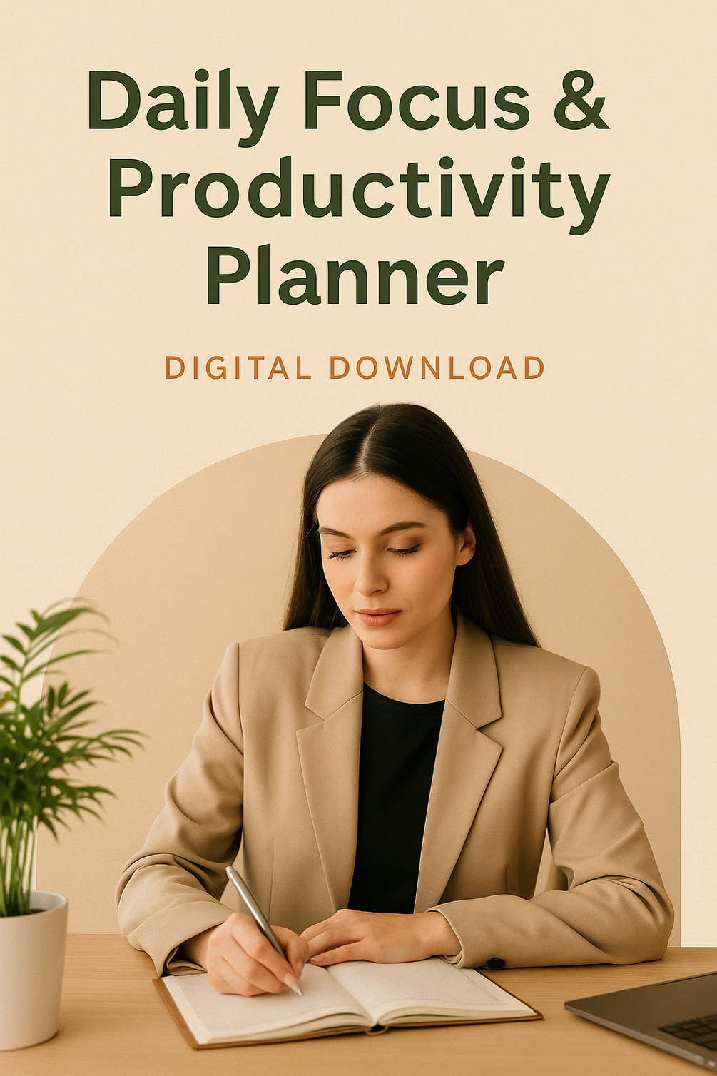 Daily Focus & Productivity Planner - Digital Download