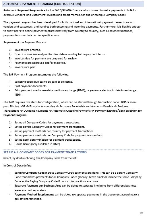SAP S/4HANA Financial Accounting Theory