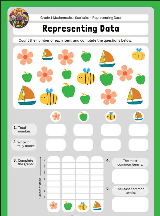 Brainy Bunch - Grade 1 Fun Math (Number 1-20)