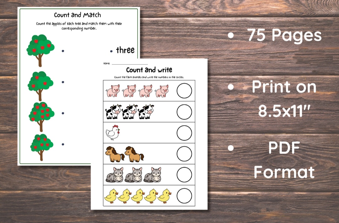 Preschool Math, Beginning Math, Counting, Learning to Add, Preschool ...