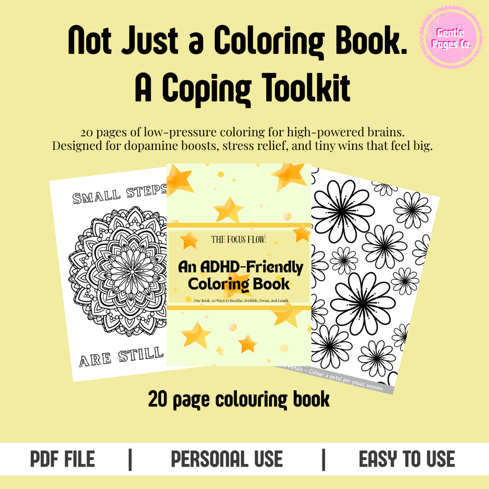 The Focus Flow: An ADHD-Friendly Coloring Book