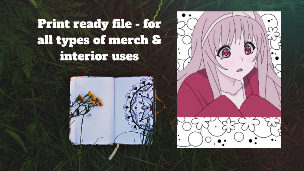 Anime Ready To Print File for all Types of Uses