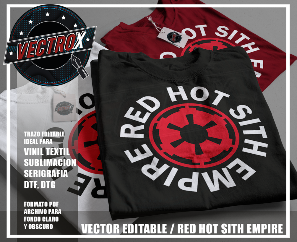 Vector Editable - Red Hot Sith Empire