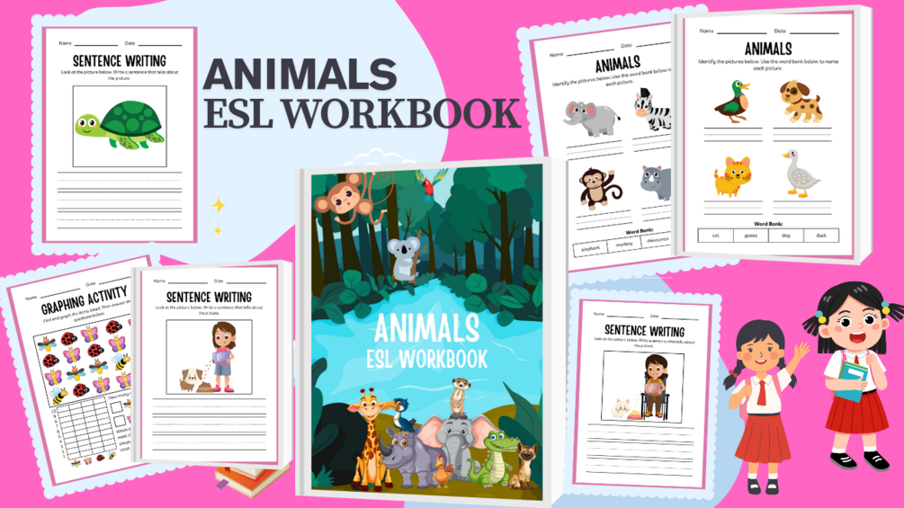 ANIMALS ESL WORKBOOK
