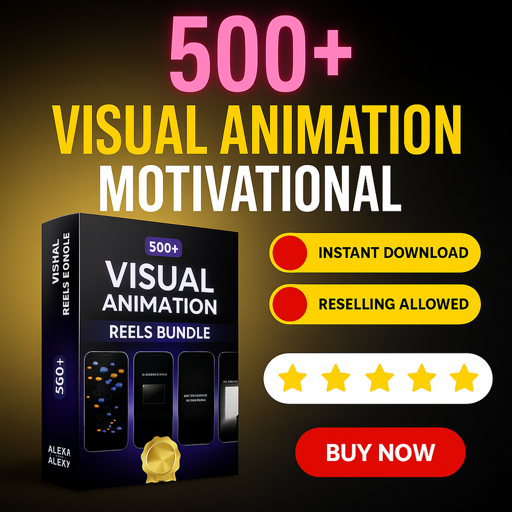 500+ Viral Visual Animation Reels Bundle – Motivational & Aesthetic ...