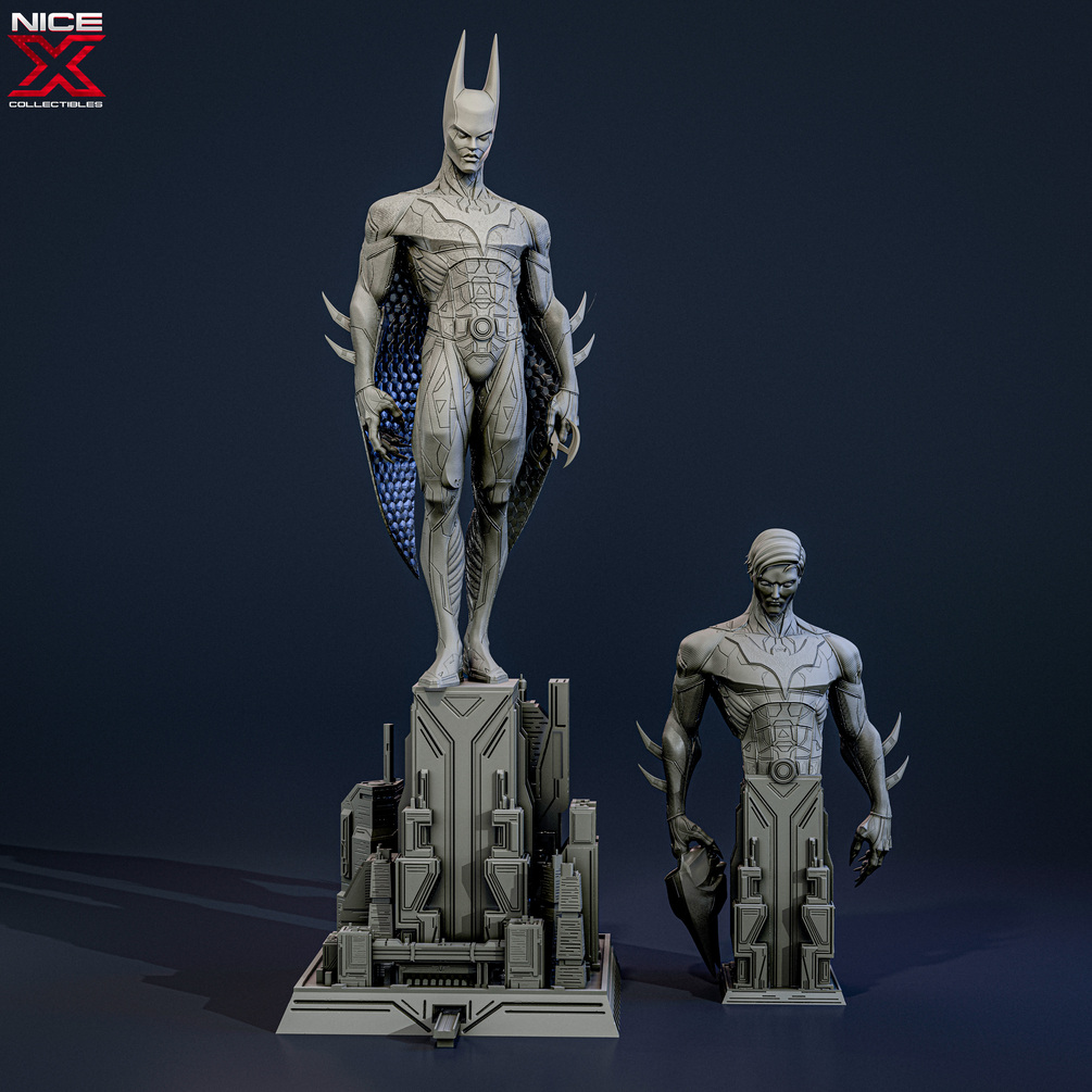 Batman Beyond + Bust stand