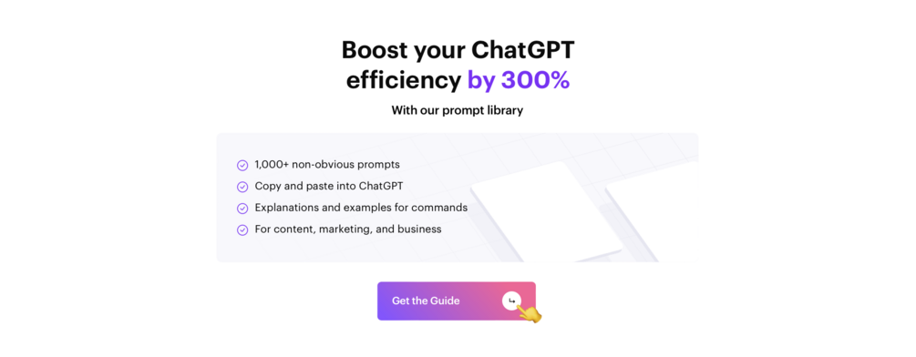 1000+ Marketing prompts for ChatGPT compiled in a Guide