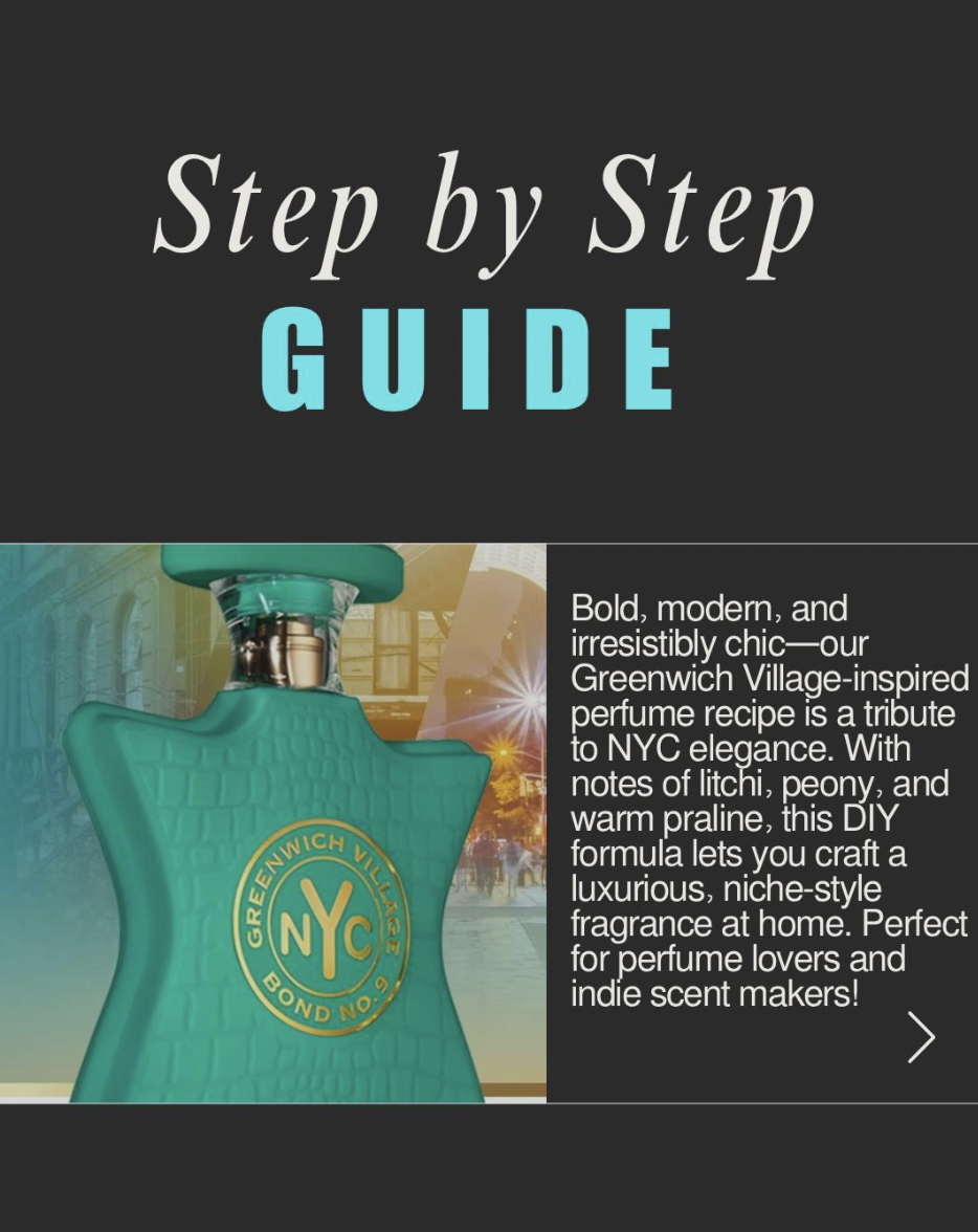 Greenwich Village Inspired Perfume Recipe | Niche DIY Fragrance Formula ...