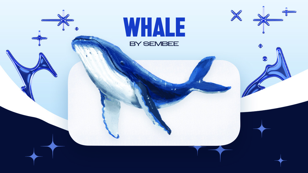 "Whale" Digital Drawing Illust
