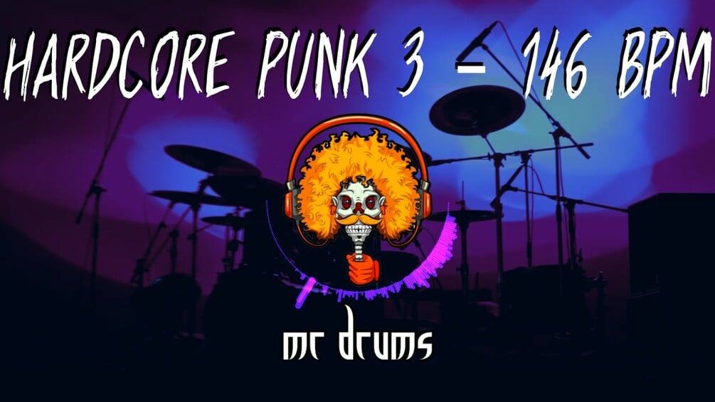 Hardcore Punk 3 - 146 BPM | Backing Drums