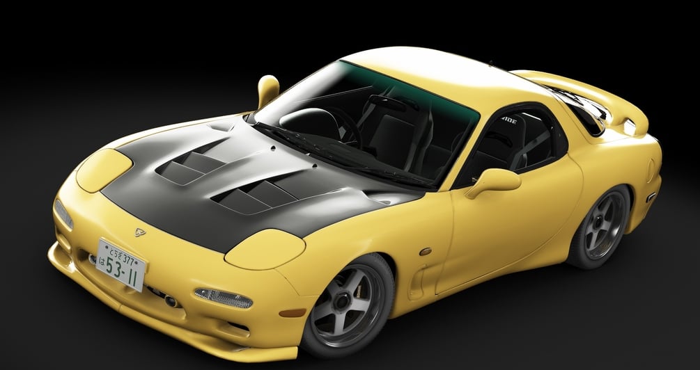 James Fertitta's Mazda ɛ̃fini RX-7 Type R (FD3S) "The Yellow Devil"