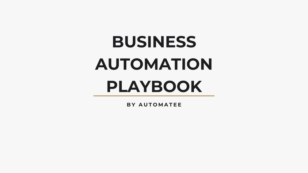 Business Automation Playbook