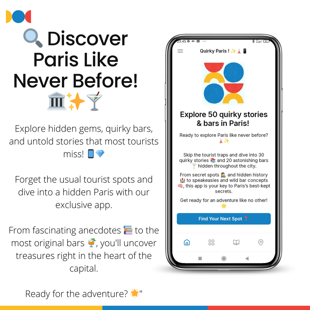 Quirky Paris App travel guide