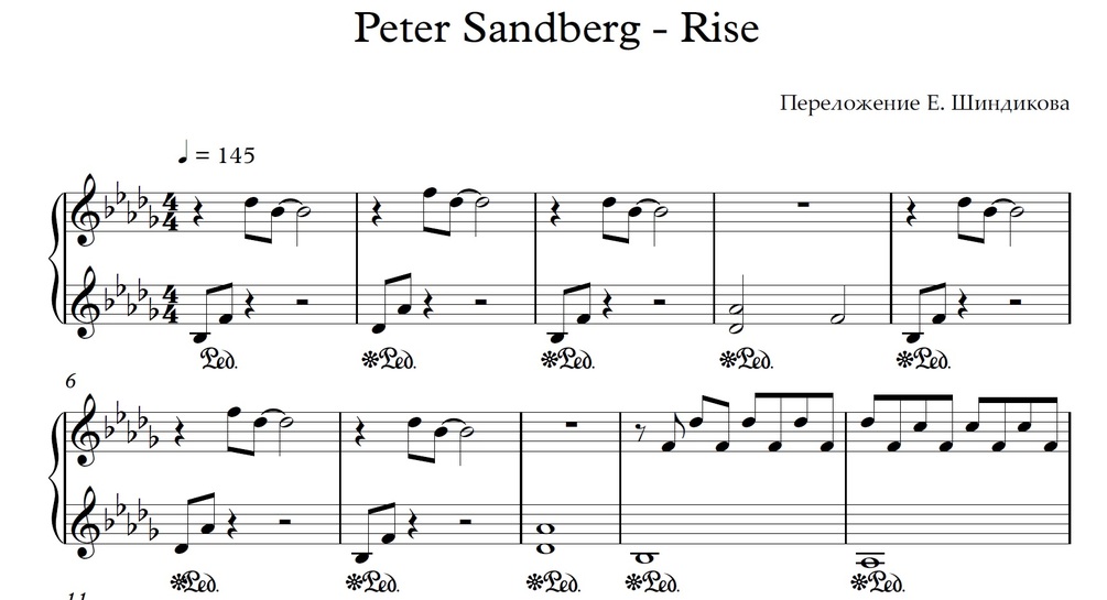 Peter Sandberg - Rise